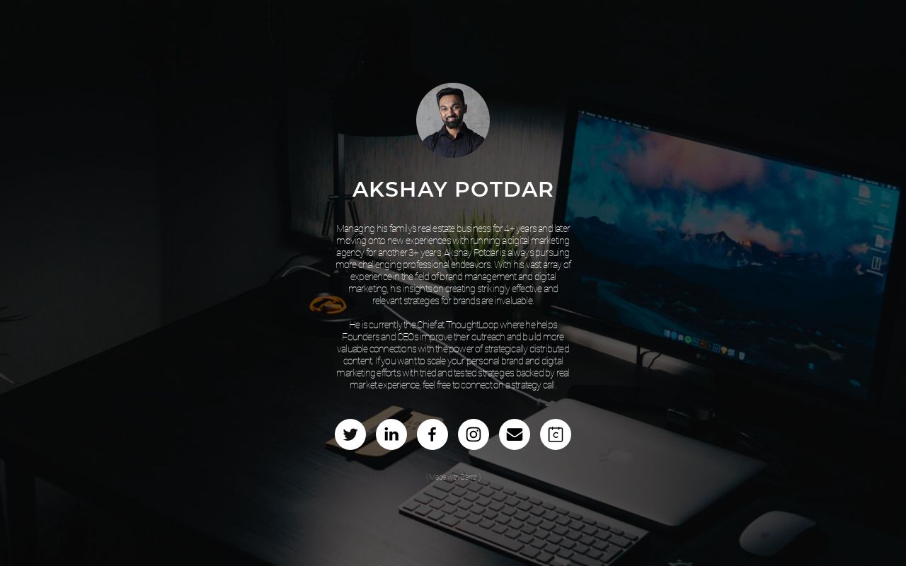 Who is Akshay Potdar?
